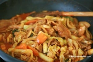 Jeyuk Bokkeum (Korean Spicy Pork Stir-Fry) - My Korean Kitchen
