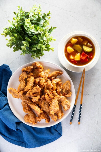 Tangsuyuk (Korean Sweet and Sour Pork) - My Korean Kitchen