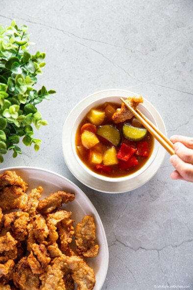 Tangsuyuk (Korean Sweet and Sour Pork) - My Korean Kitchen