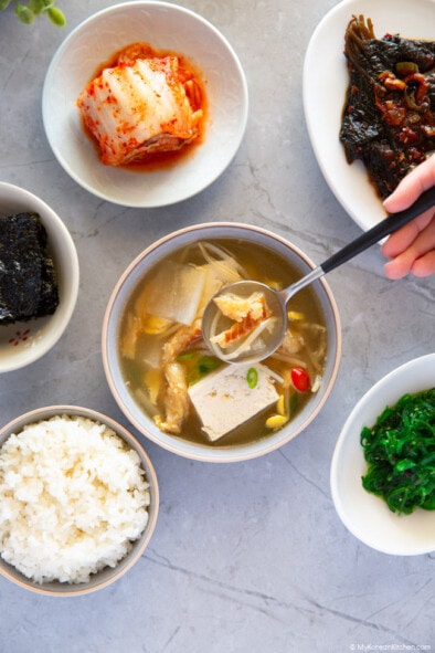 Dried Pollack Soup (Bugeoguk) - My Korean Kitchen