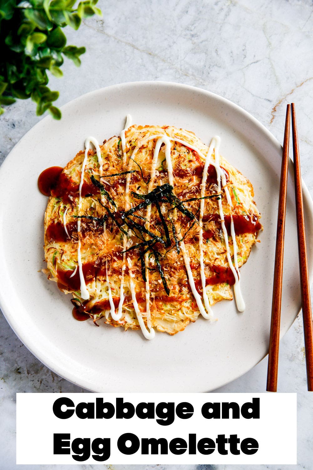 Easy Cabbage and Egg Omelette - My Korean Kitchen