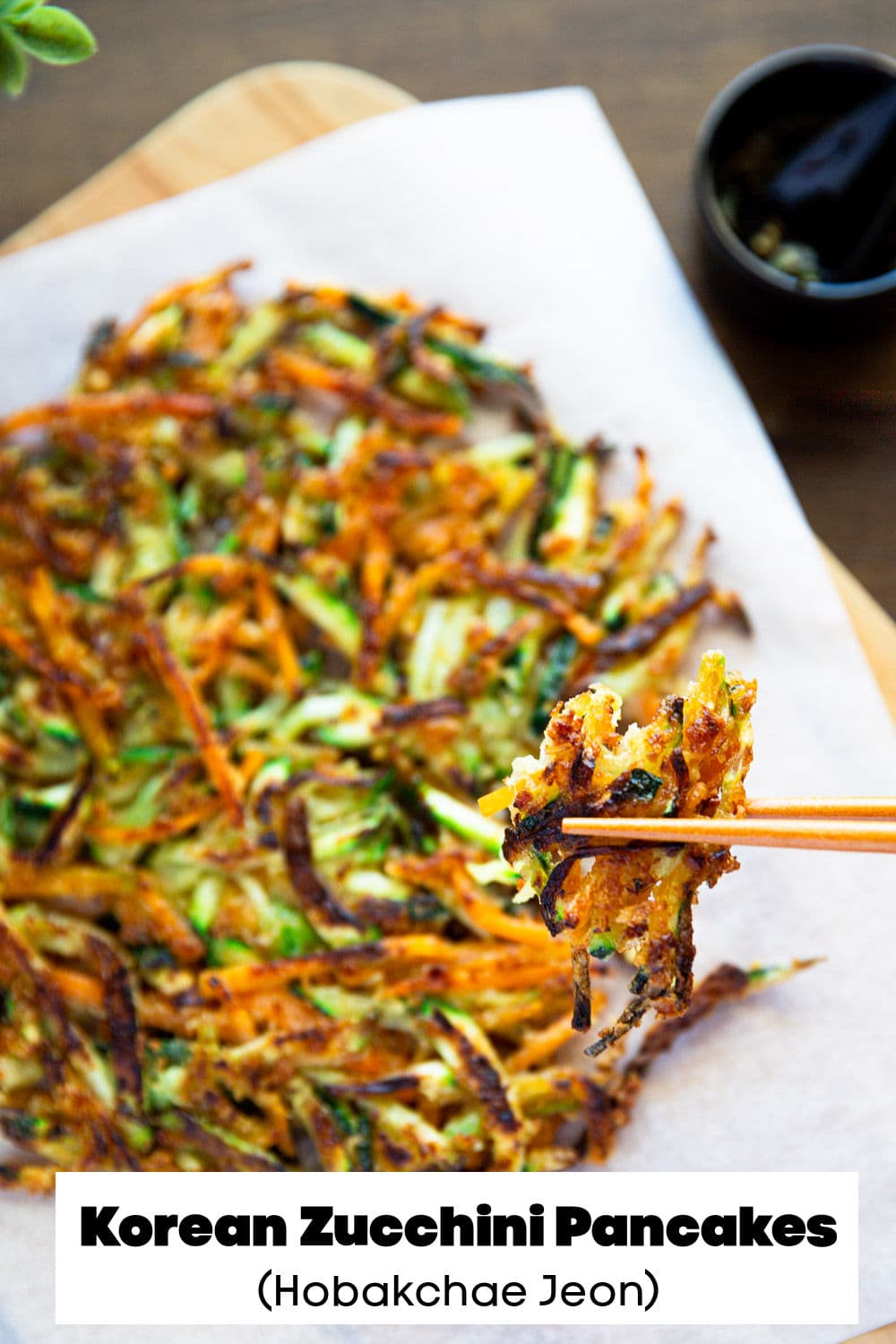 Crispy Korean Zucchini Pancakes (Hobakchae Jeon) - My Korean Kitchen